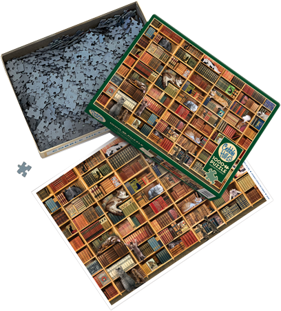 Cat Library (1000 pieces) – Cheatwell Games